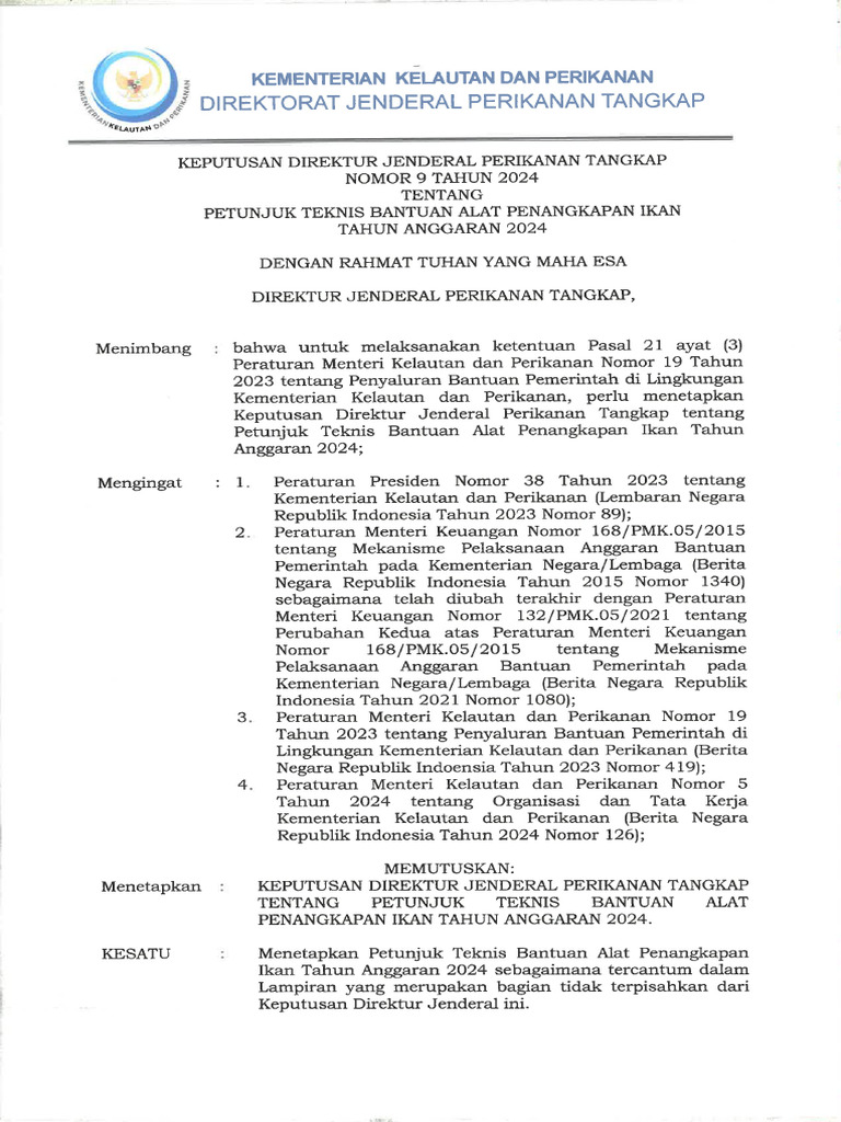 Kepdirjen_9_th_2024_ttg_Juknis_BP_API_TA_2024 | PDF