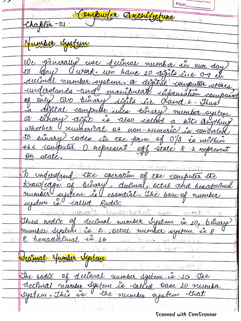 Computer Internal Architecture and Microprocessor Concept Notes | PDF