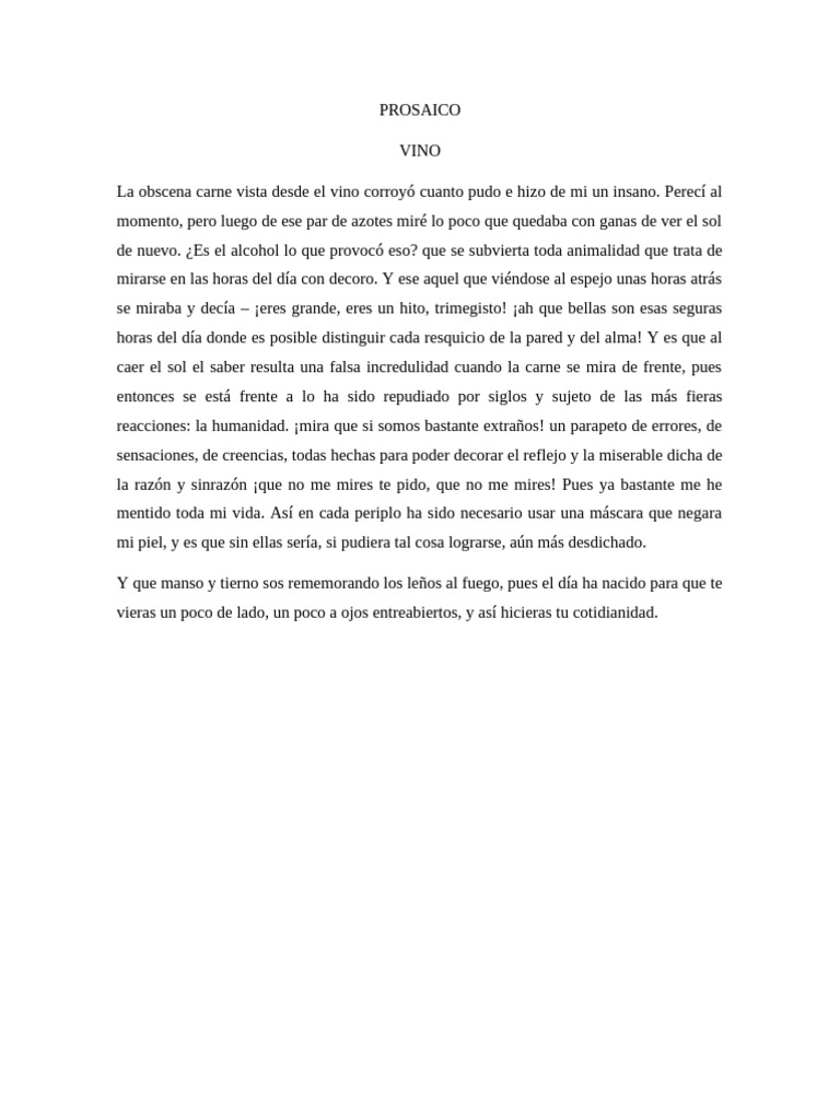 Prosaico (Autoguardado) | PDF