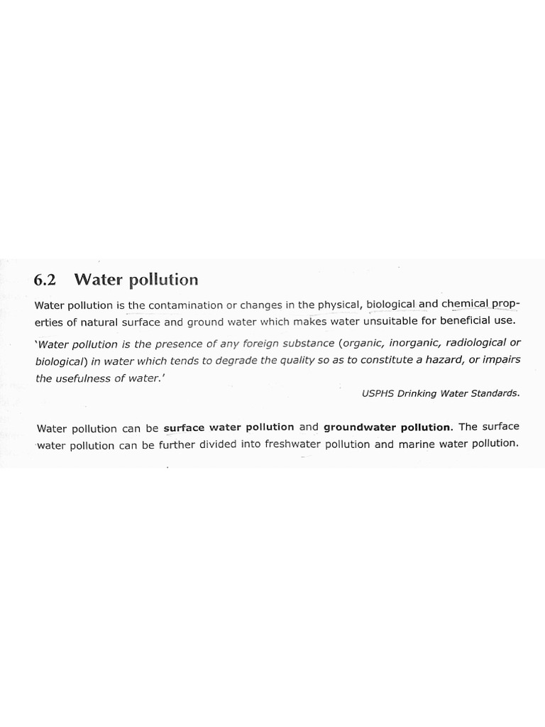 Water Pollution | PDF