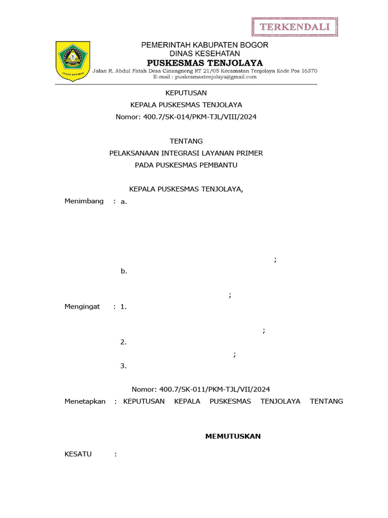 SK Ilp Pustu PKM Tenjolaya | PDF