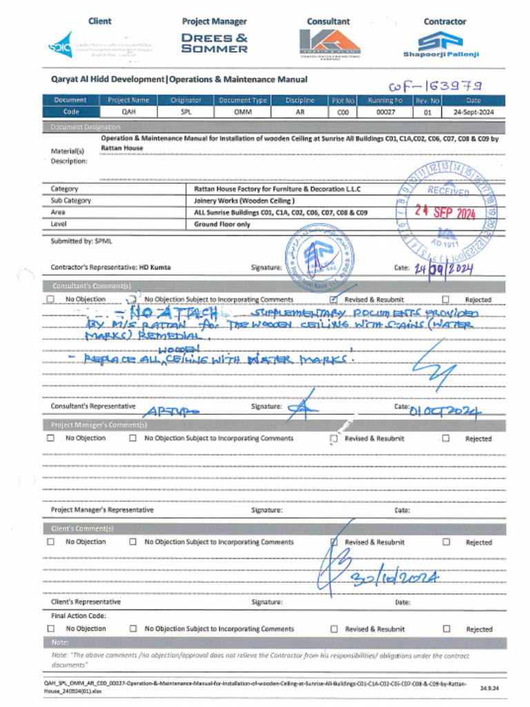 QAH_SPL_OMM_AR_C00_00027 (01)-Revised and Resubmit | PDF