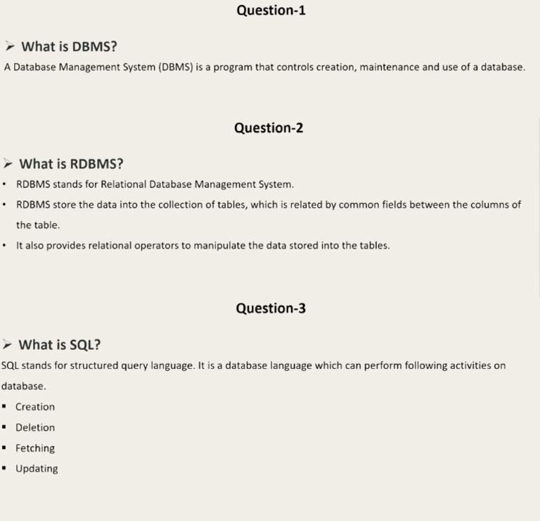 SQLInterview Questions | PDF