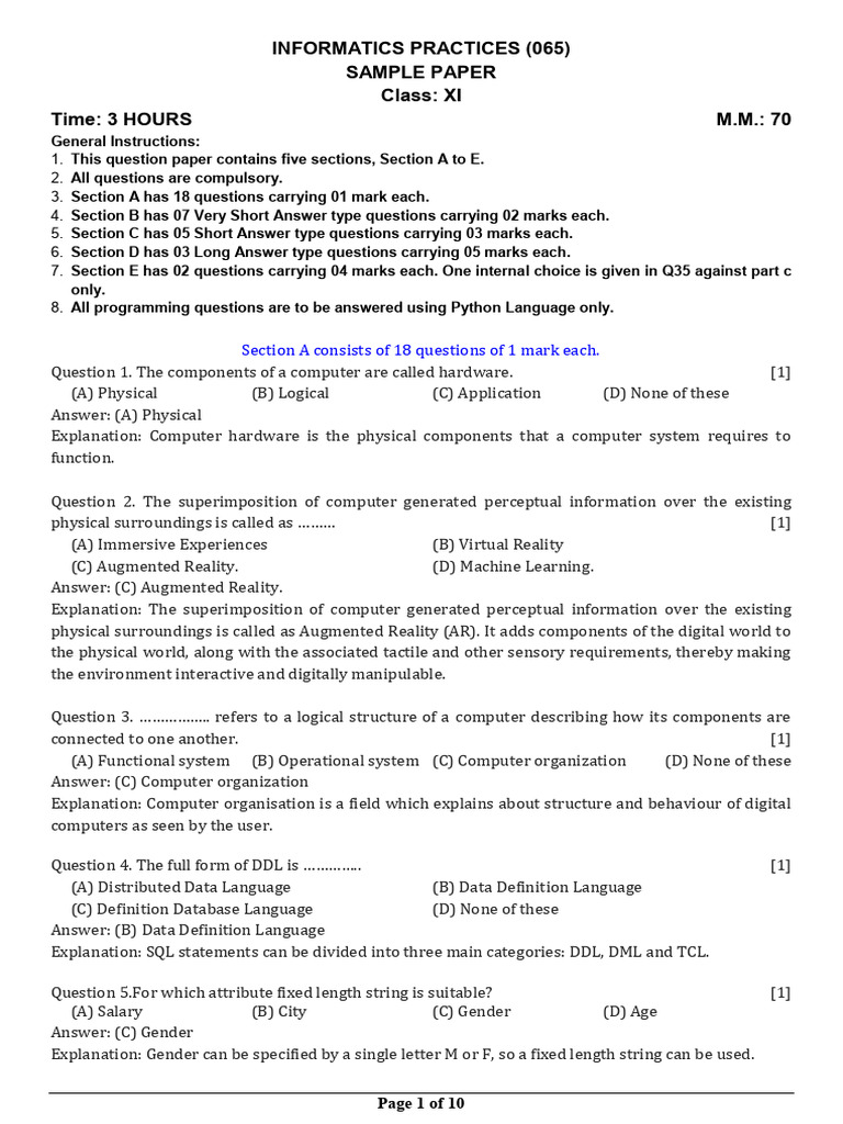 Sample Paper 12 IP | PDF | String (Computer Science) | Computer Data Storage