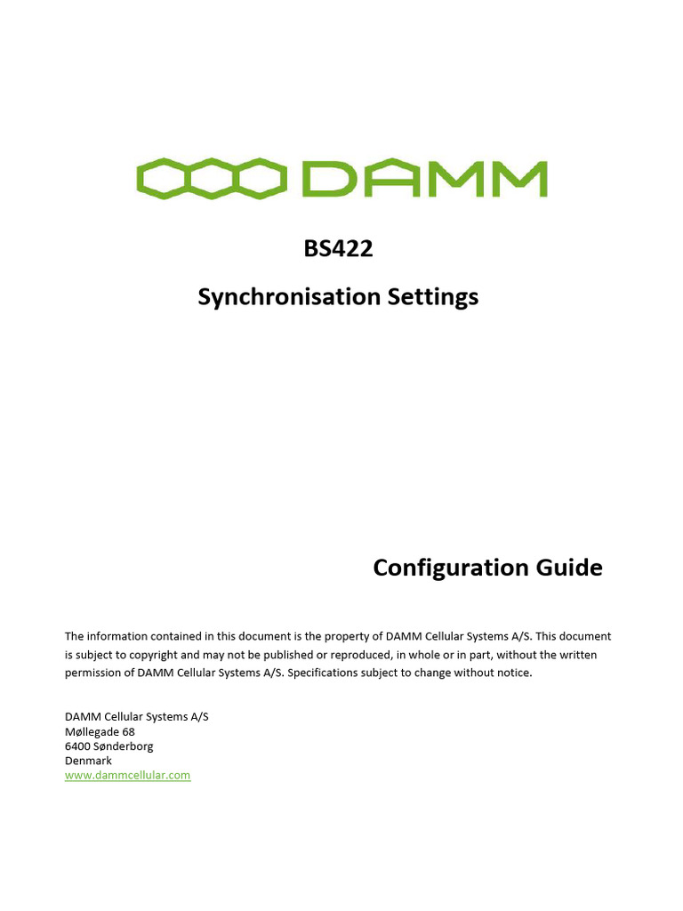 SW-BS422 Synchronisation | PDF | Multicast | Internet Architecture