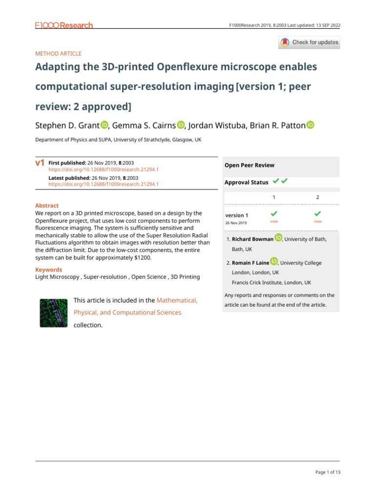 Brian Patton | PDF | Microscope | Microscopy