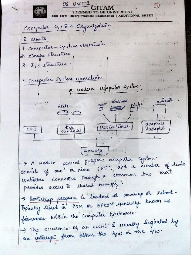 OS Unit-1 Part1 | PDF