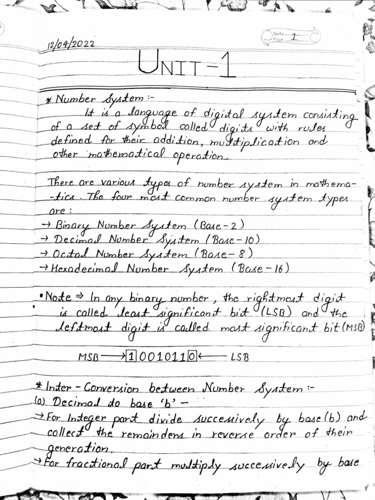 DLD Unit 1 Handwritten Goswami | PDF