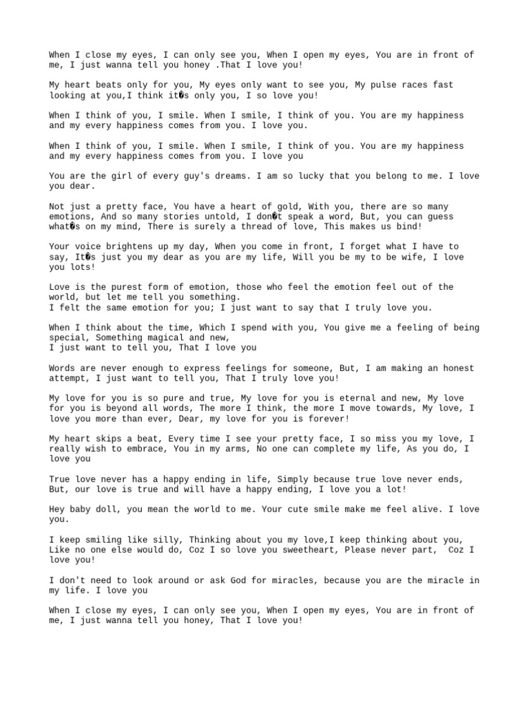 Love Messages | PDF | Love