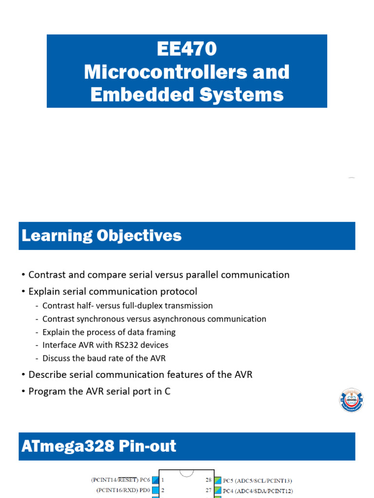 AVR Serial Communication Overview | PDF | Microcontroller | Bit Rate