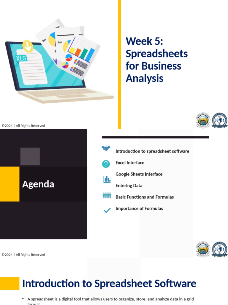 Week 5 Spreadsheets For Business Analysis | PDF | Spreadsheet ...