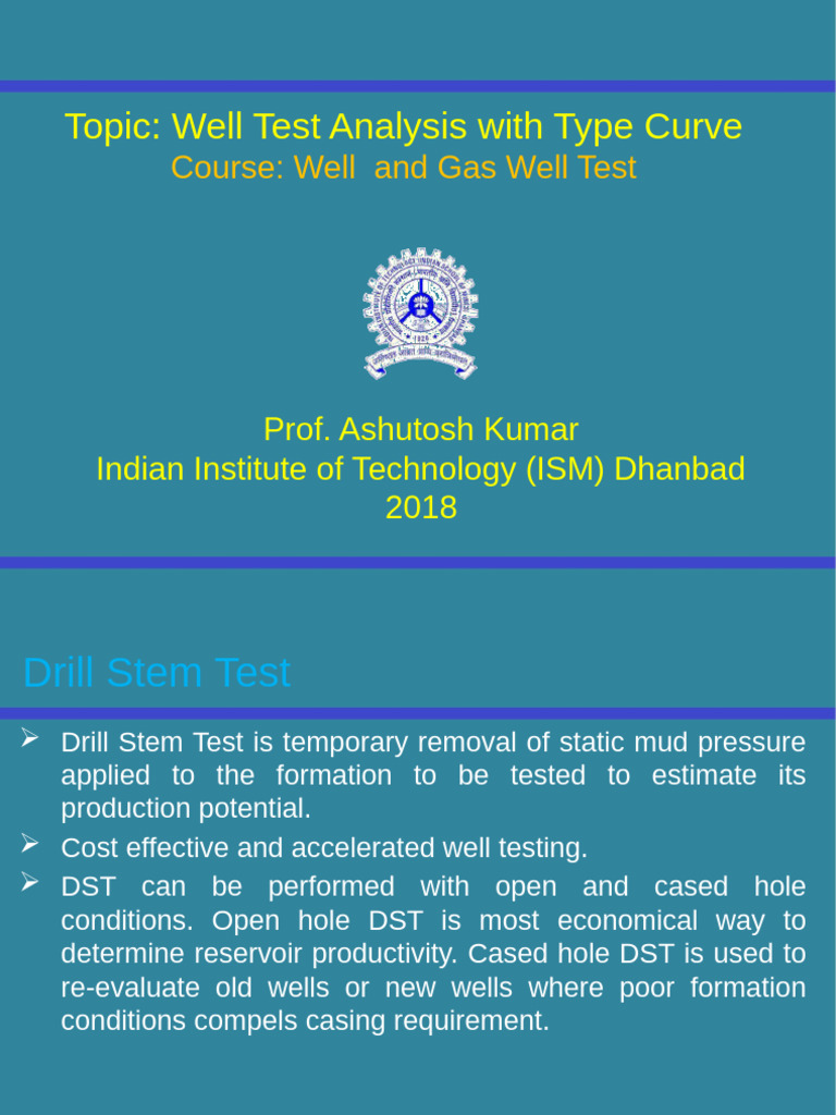 Drill Stem Testing | PDF | Valve | Petroleum Reservoir