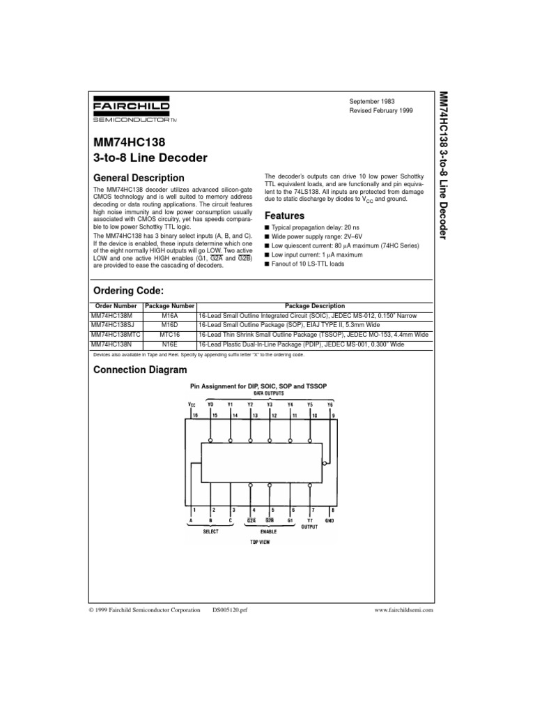 C.I 74HC138 | Electronic Design | Electrical Circuits