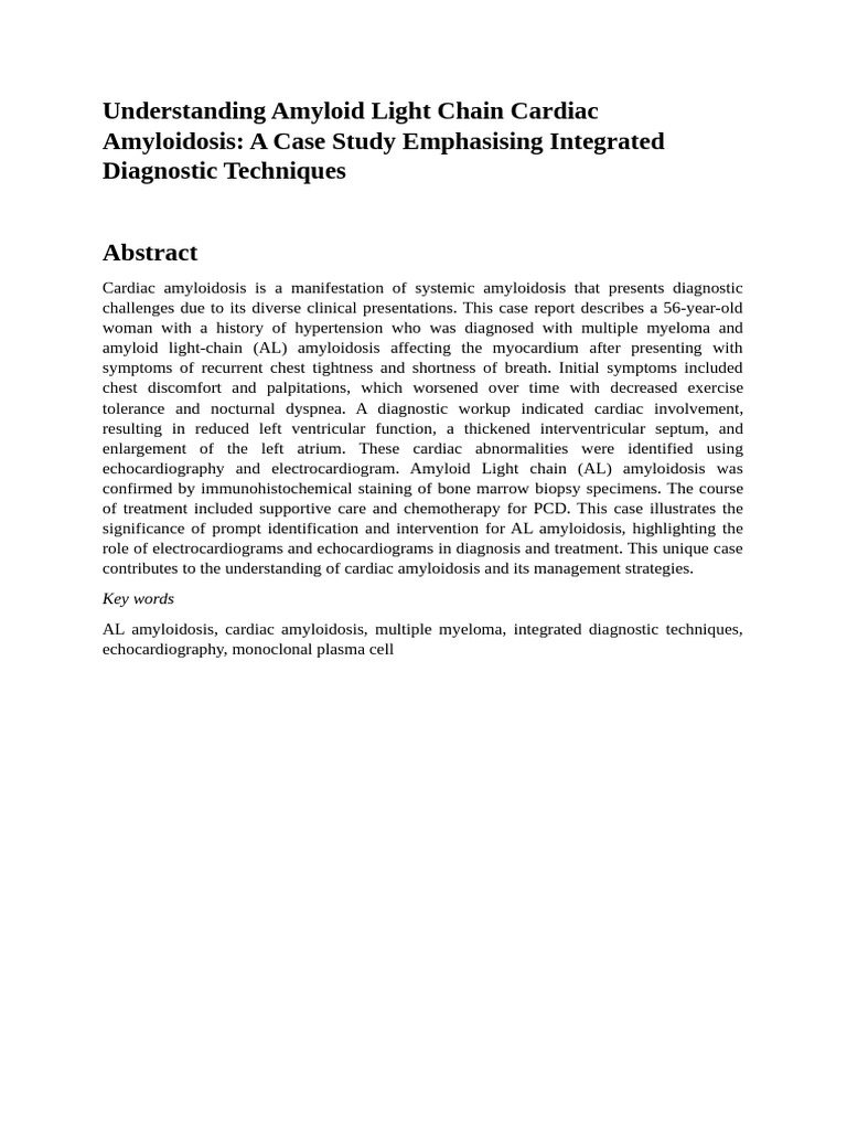 Blinded File Understanding Cardiac Amyloidosis Integrated Diagnostic ... Blinded File Understanding Cardiac Amyloidosis Integrated Diagnostic ...