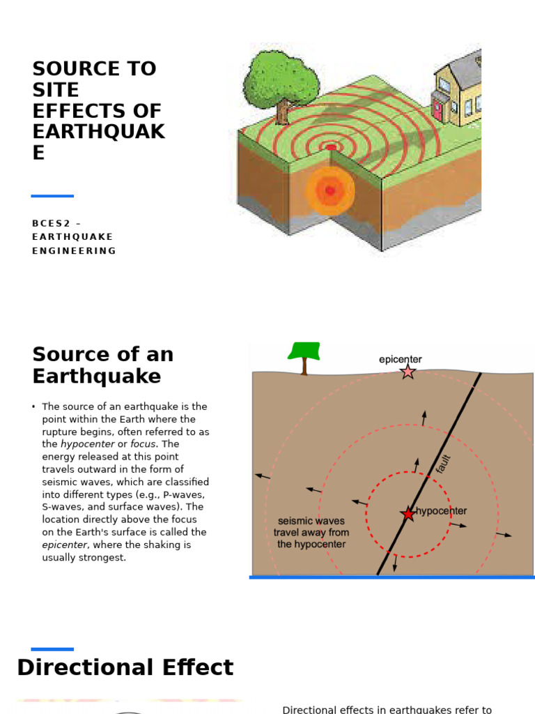 Source To Site Effects of Earthquake | PDF