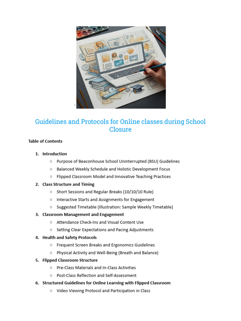 Online Protocols and Schedule | PDF | Educational Technology ...