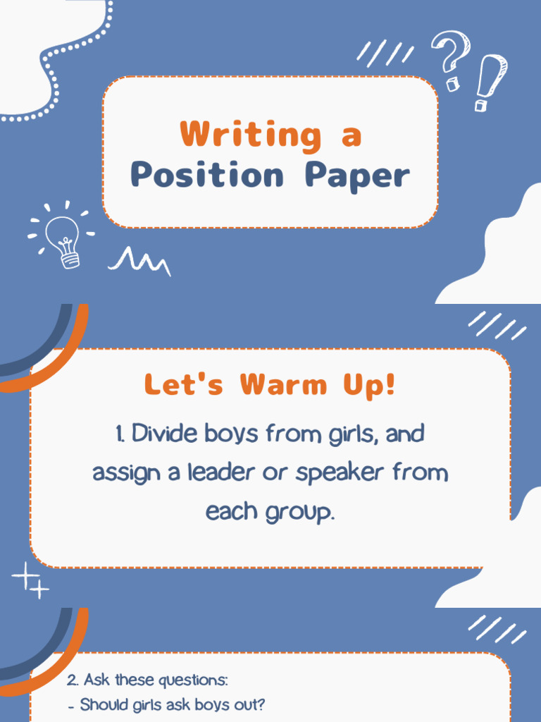 What Is A Position Paper | PDF | Argument | Fallacy