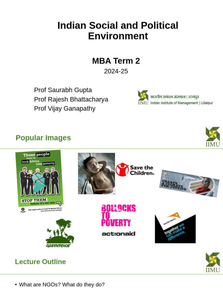 Lecture 7 - NGOs Civil Society & Social Entreprise | PDF | Non ...