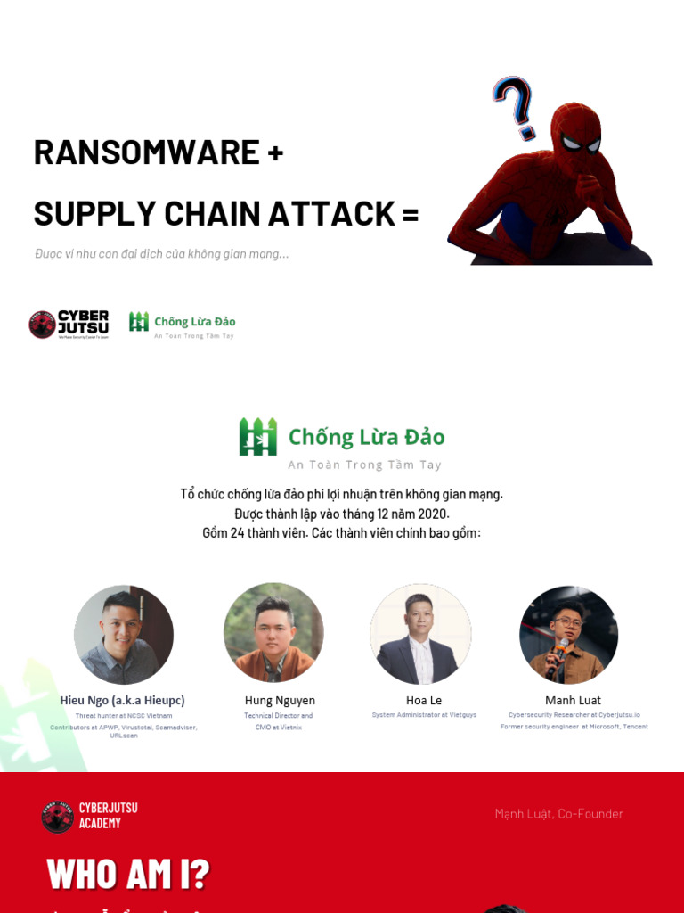 (Official) Kết Hợp Ransomware Và Supply Chain Attack | PDF