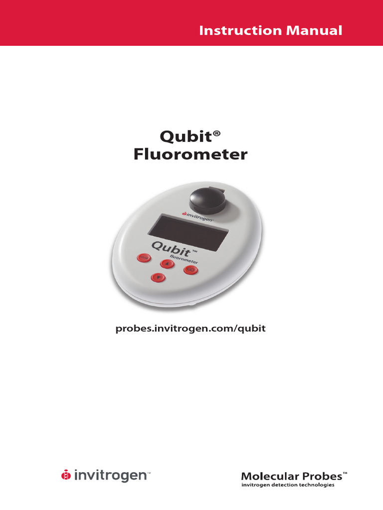 Manual fluorímetro QUBIT | PDF | Ac Power Plugs And Sockets | Scientific Techniques