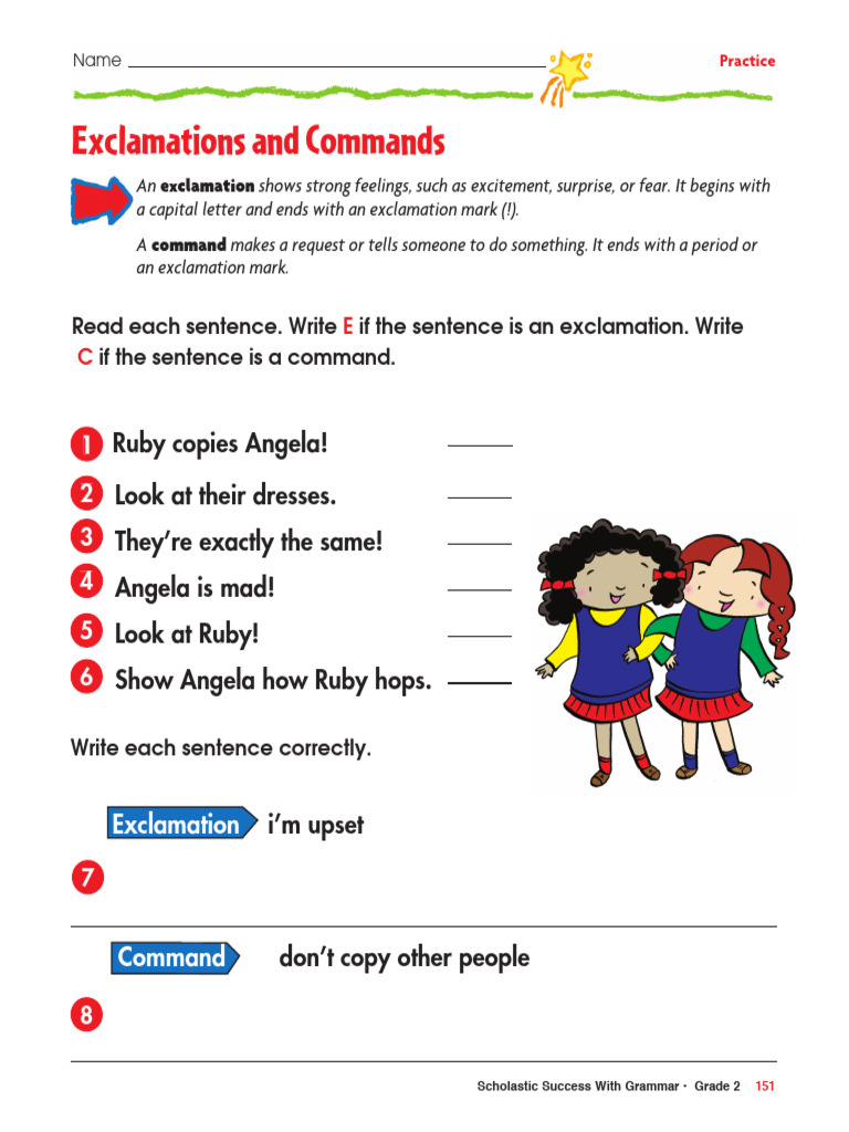 gr2_grammar_Exclamations_and_Commands | PDF | Writing