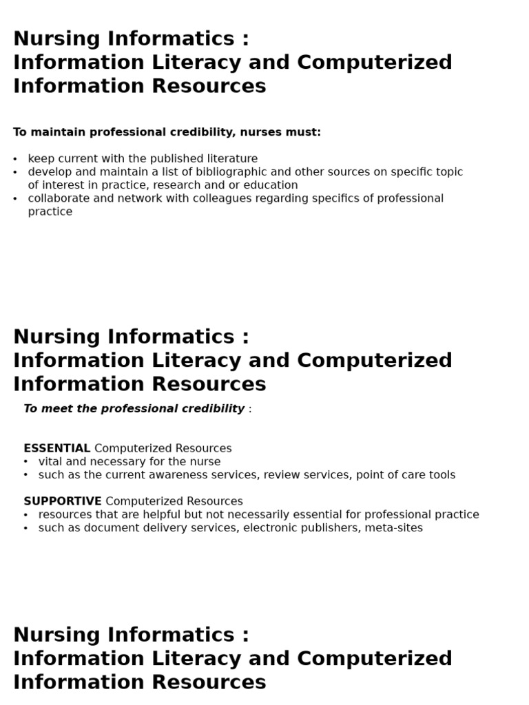 4 Information Literacy and Computerized Information Resources | PDF ...