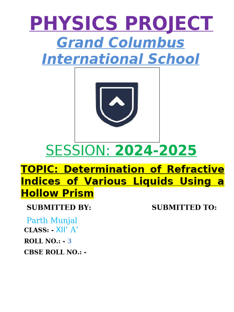 Projects First 4 Pages | PDF