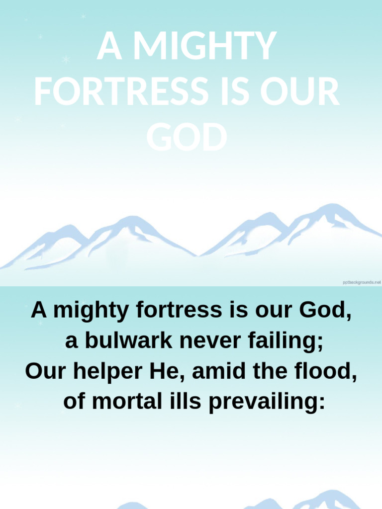 A Mighty Fortress Lyrics PDF | PDF