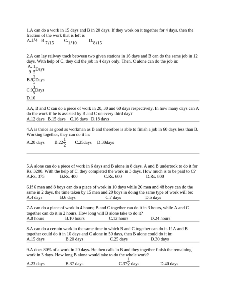 Aptitude for Interance | PDF | Speed | Metre