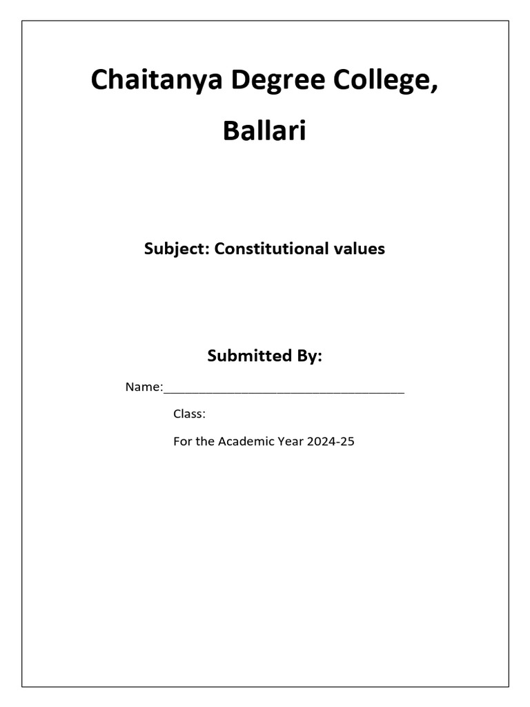CV Assignment Front Page-4 | PDF