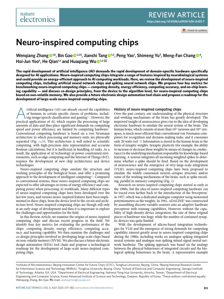 Paper | PDF | Artificial Neural Network | Integrated Circuit