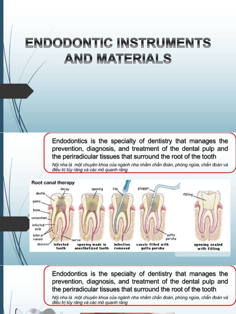Endodontic Instrumentation Overview | PDF