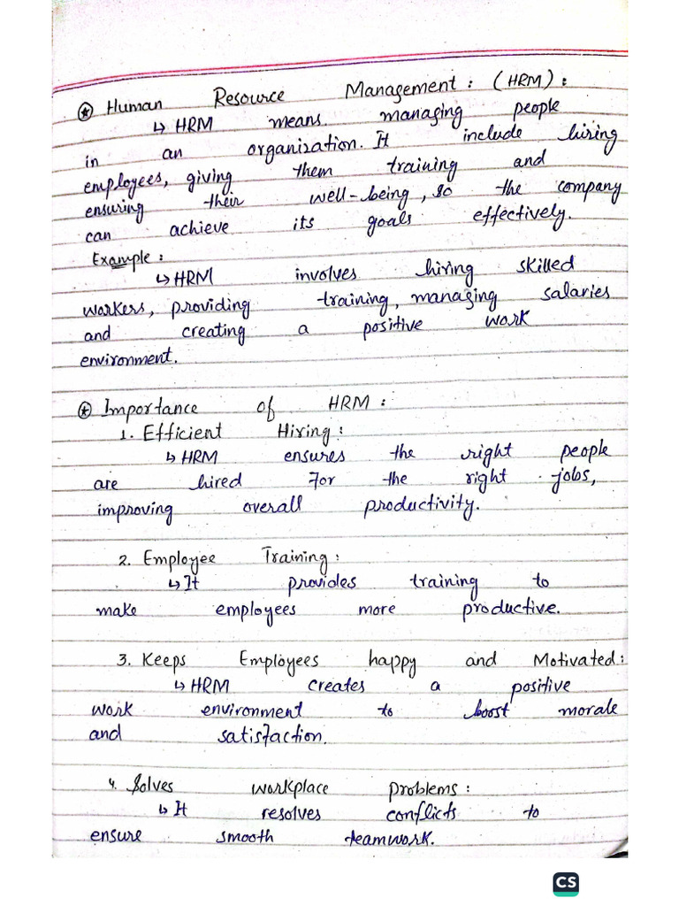 HRM Mid Term Notes | PDF