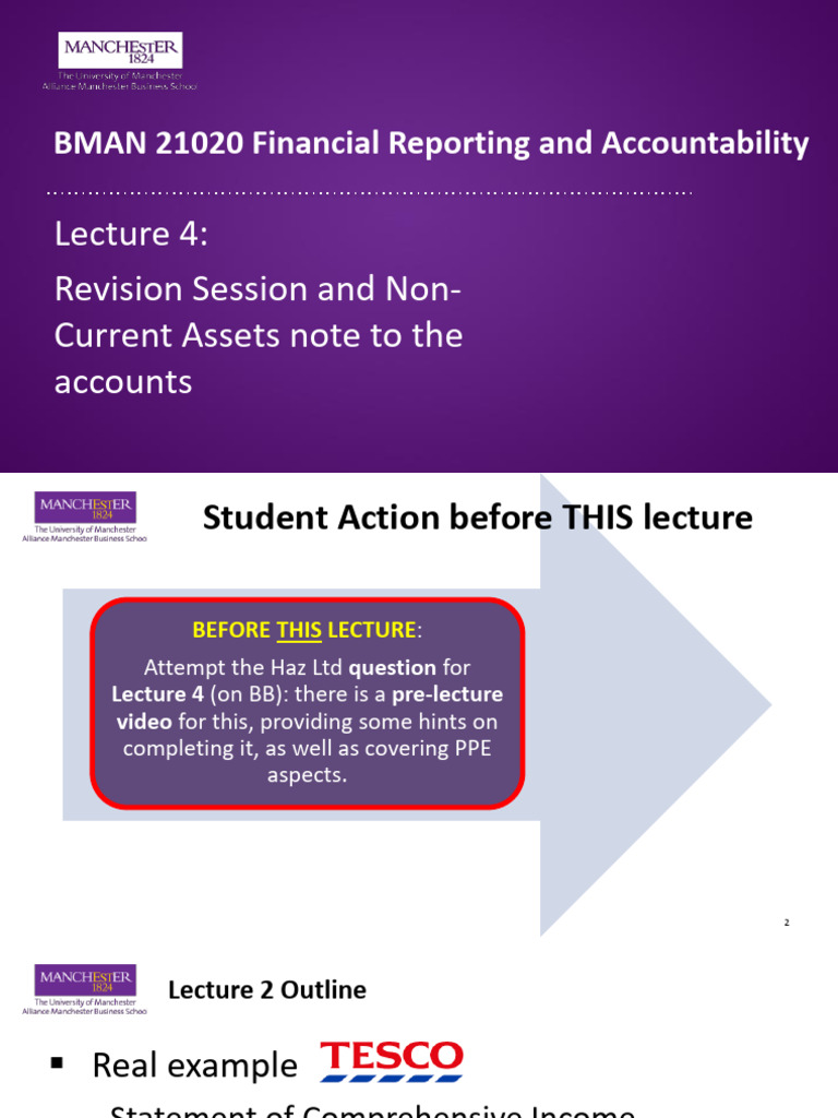Lecture 4 Basic FS, Revaln, SOCI, SOCE (PRE-lecture Student Version) | PDF | Income Statement ...
