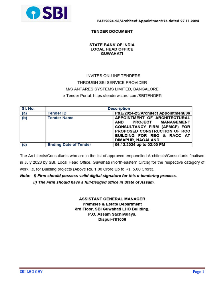 TECHNICAL_BID | PDF | Specification (Technical Standard) | Architect