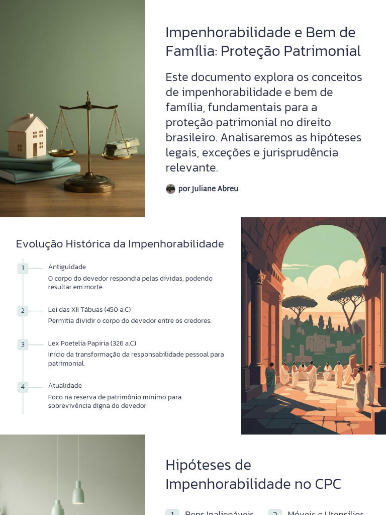 Impenhorabilidade do Bem de Família e Exceções | PDF | Pensão alimentícia