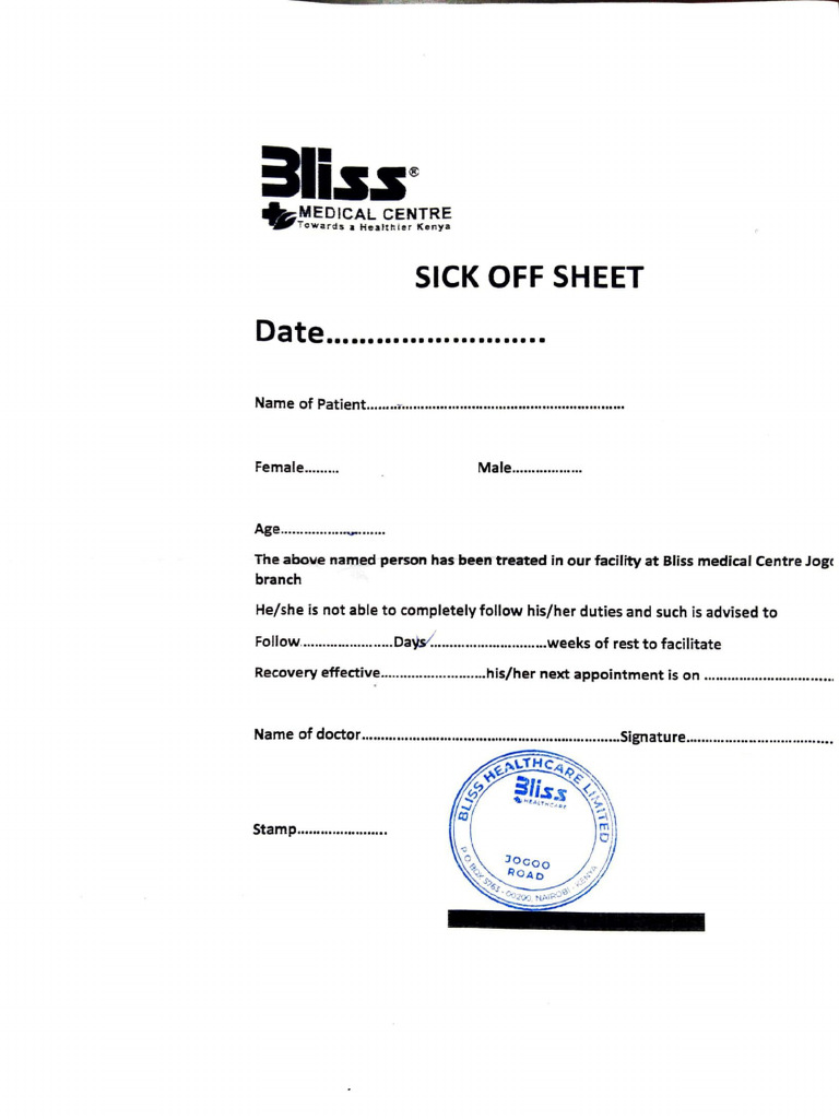 SICK SHEET (1)-1 | PDF