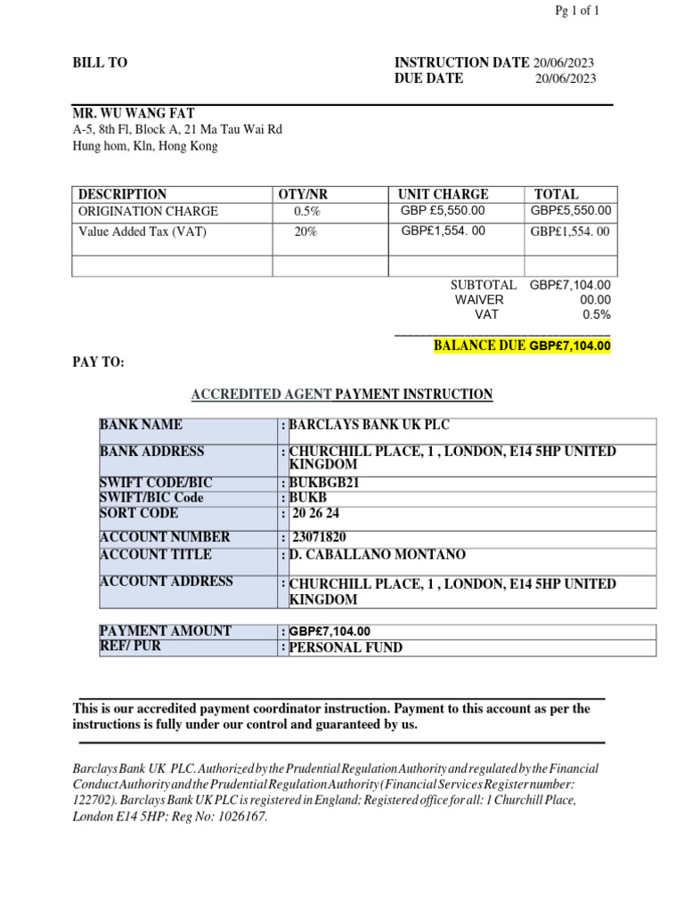 Udemy Transaction Coordinator Invoice | PDF
