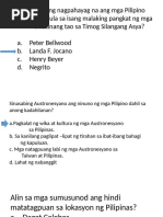 Hilaga, Silangan, Kanluran, Timog - Pangalawang Direksyon | PDF