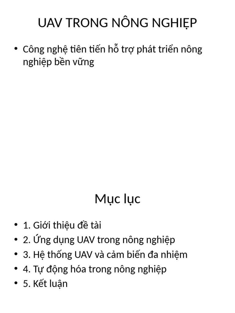 Detailed Uav Presentation Pdf