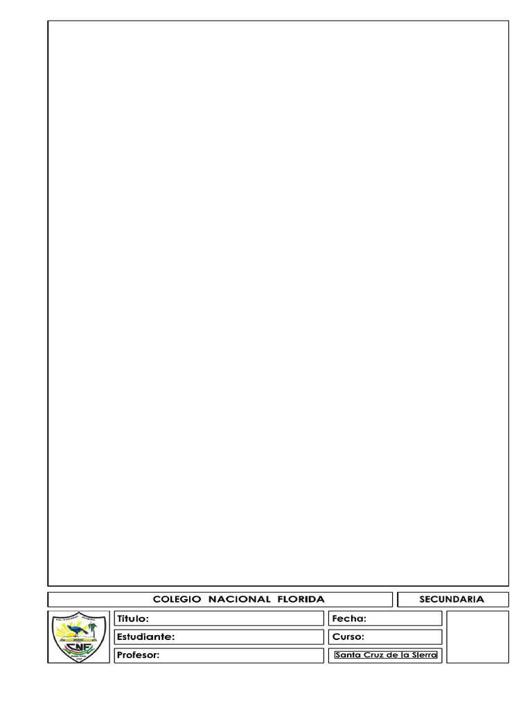 hoja formato florida estudiante | PDF