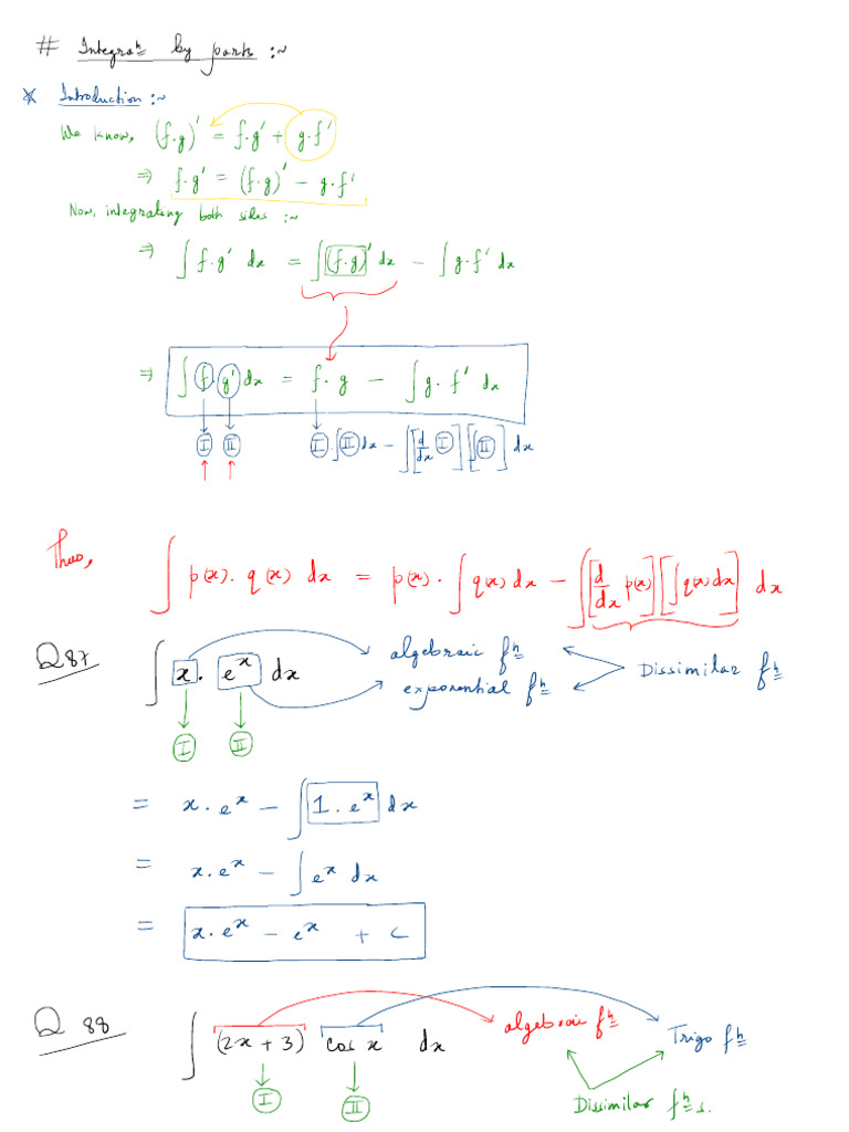 Integration by Parts (Ongoing) | PDF