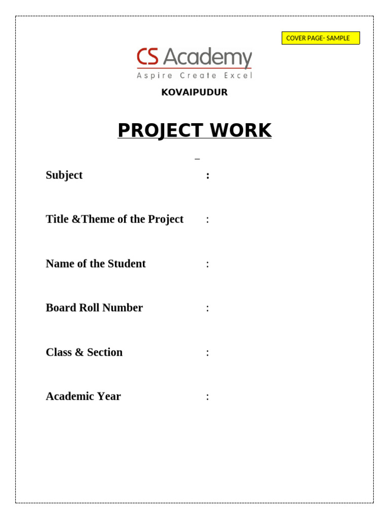 Project - Pages To Be Printed | PDF