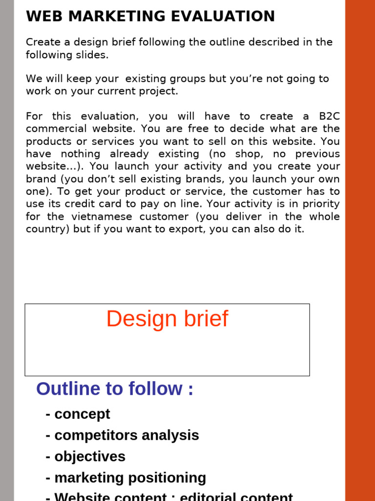 Group Evaluation Outline | PDF | Marketing | Communication