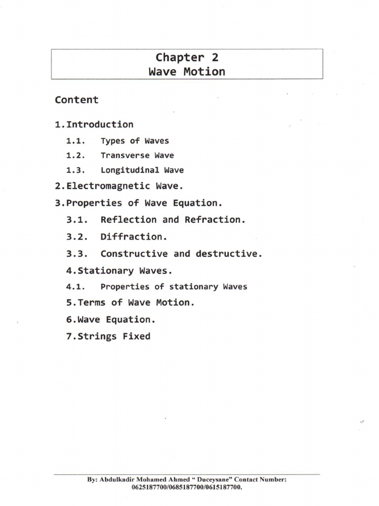 Physics G12 (Chapter 2 ) | PDF