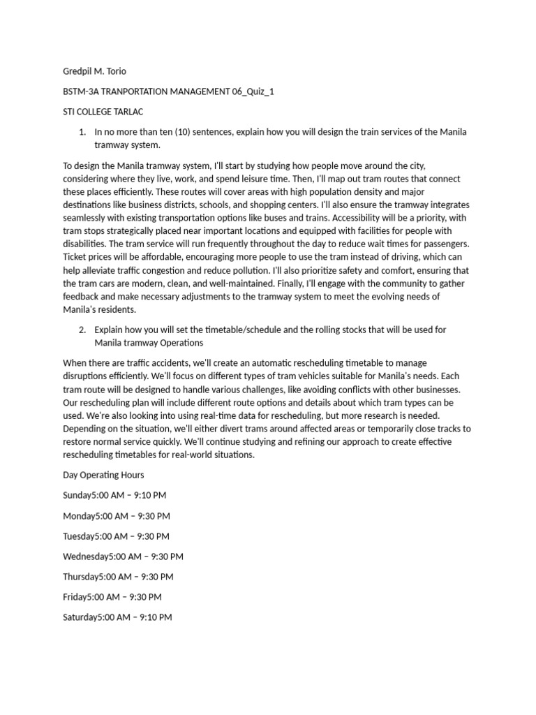 06_Quiz_1 Torio | PDF