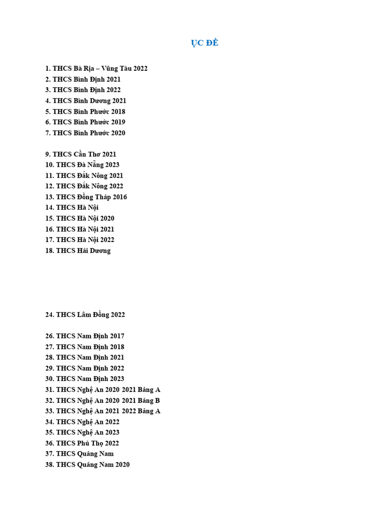 50 ĐỀ THI HSG THCS | PDF