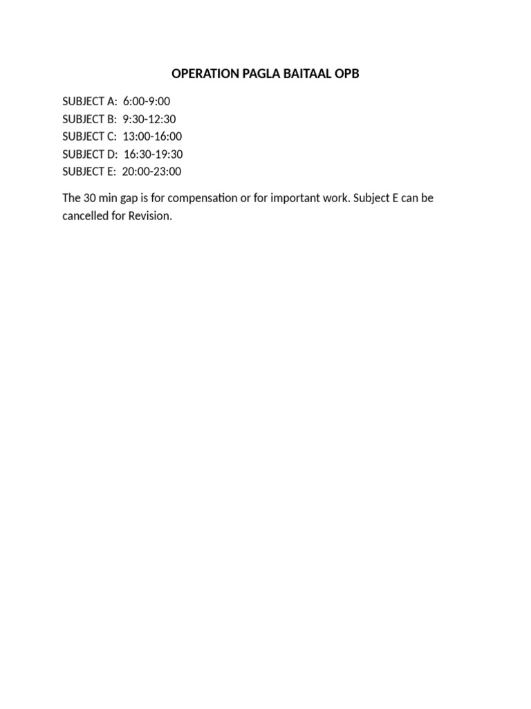 Operation Pagla Baitaal Opb | PDF
