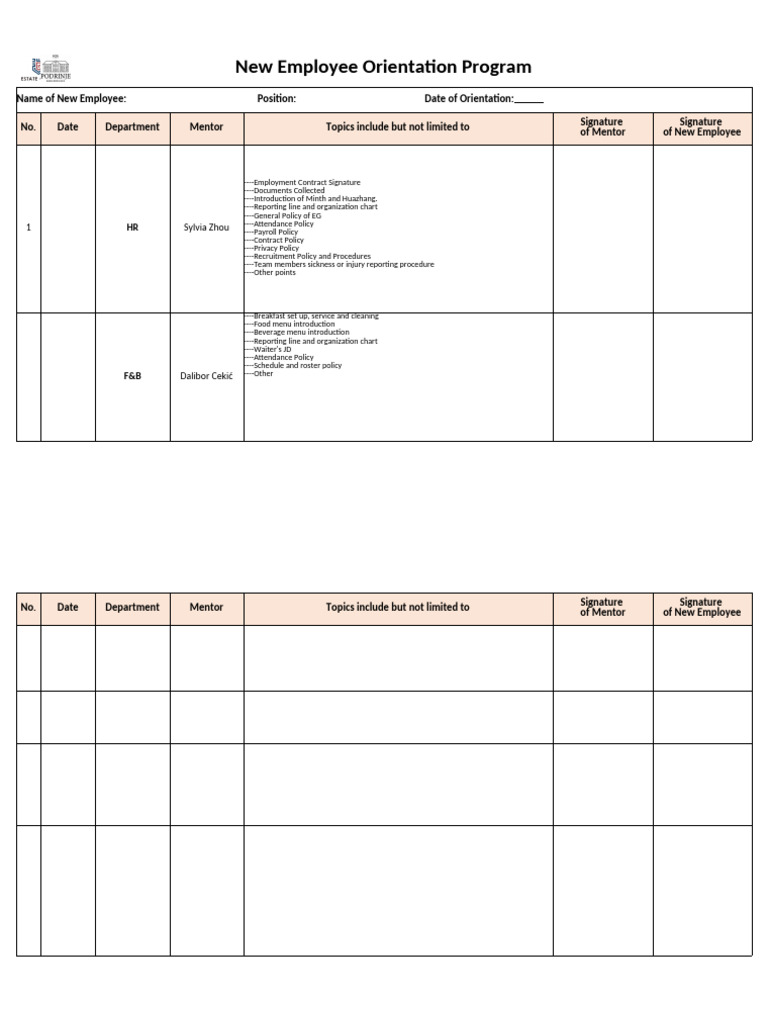 New Employee Orientation Program 11.2024 | PDF