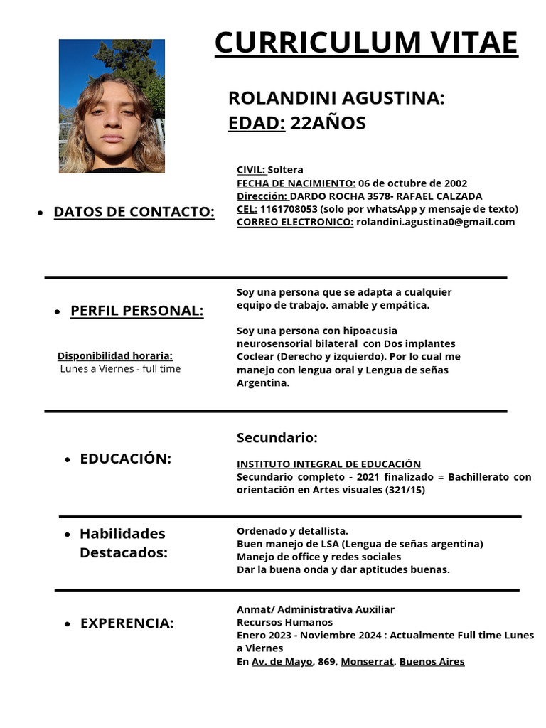 CV Actualizada | PDF